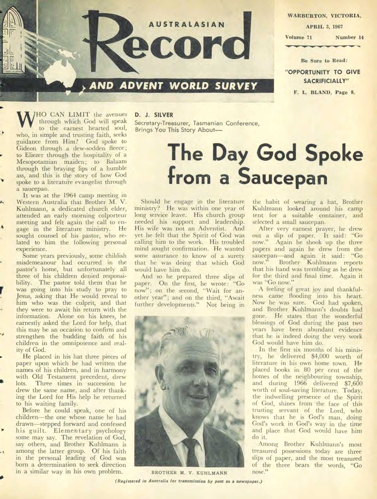 1965–1970: A change of hands – Adventist Record